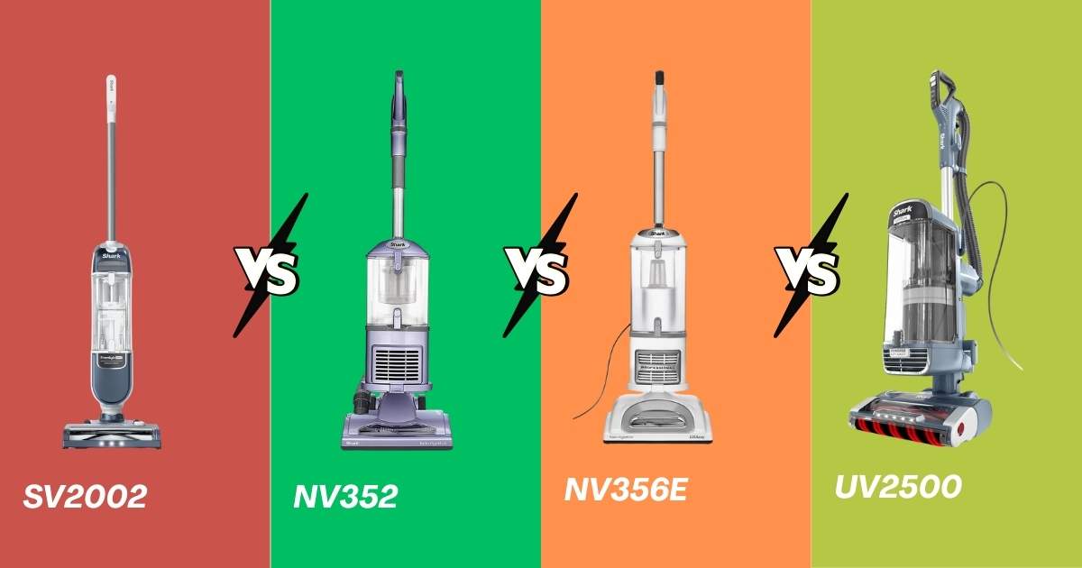 Shark SV2002 Vs NV352 Vs NV356E Vs UV2500 Upright Vacuum Cleaners 2026 ...